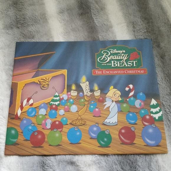 Disney | Wall Decor | 22 Beauty And The Beast Christmas Lithograph ...